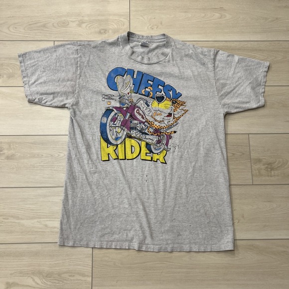 Jerzees | Shirts | Vintage Cheetos Chester Cheetah Cheesy Rider Shirt ...